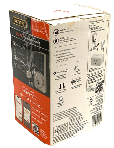 Defiant Smart Wifi Deadbolt Electronic Backlit Keypad Door Lock ...