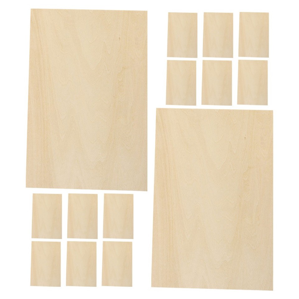 24 Pcs Handcrafted Wooden Boards Wooden Planks Unfinished Blank Wood ...