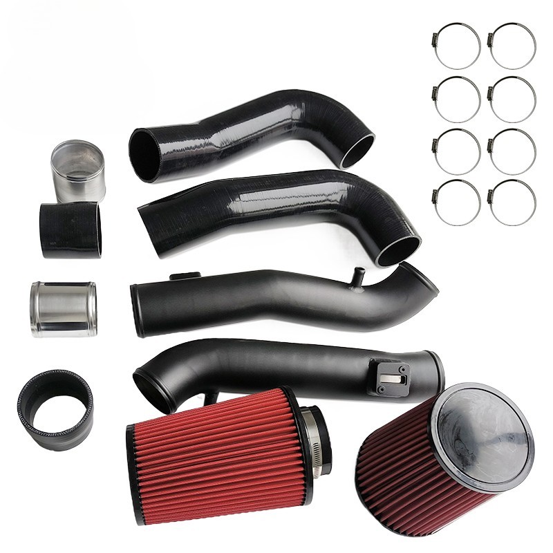 For Nissan Infiniti 370Z / G37 Q60 Dual Cold Air 3" Intake Kit+Red Air ...