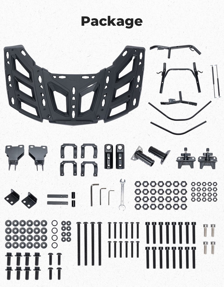 KEMIMOTO Rear Cargo Rack LinQ Pivoting Rack For Can Am Maverick X3 2017 ...