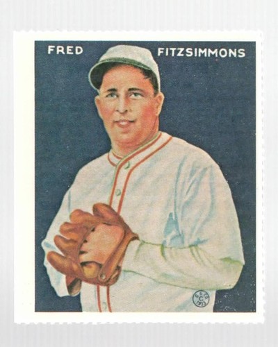 1982 Dover 1933 Goudey (R319) Reprint Fred Fitzsimmons New York Giants ...