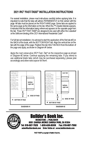 2021 International Residential Code (IRC) Fast Tabs | eBay