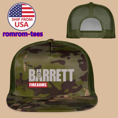 Barrett Firearms Gun Army Green Trucker Hat Cap Adult Size | eBay