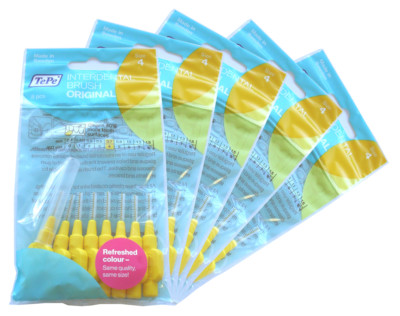 TEPE Interdental brush 0.7mm 5 pack of 8 BRUSHES YELLOW | eBay UK