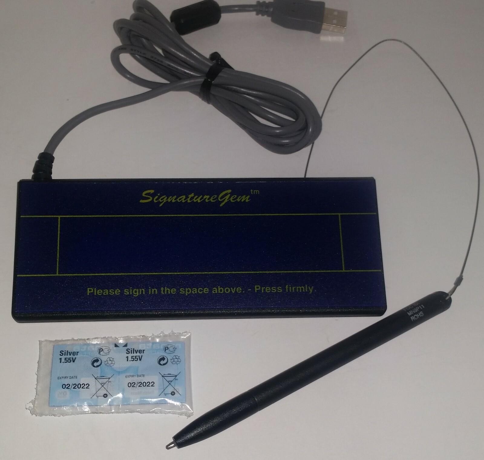 TOPAZ KIOSK GEM 1x5 (USB) SIGNATURE PAD PEN T-S261-HSB-R 851718004152| eBay