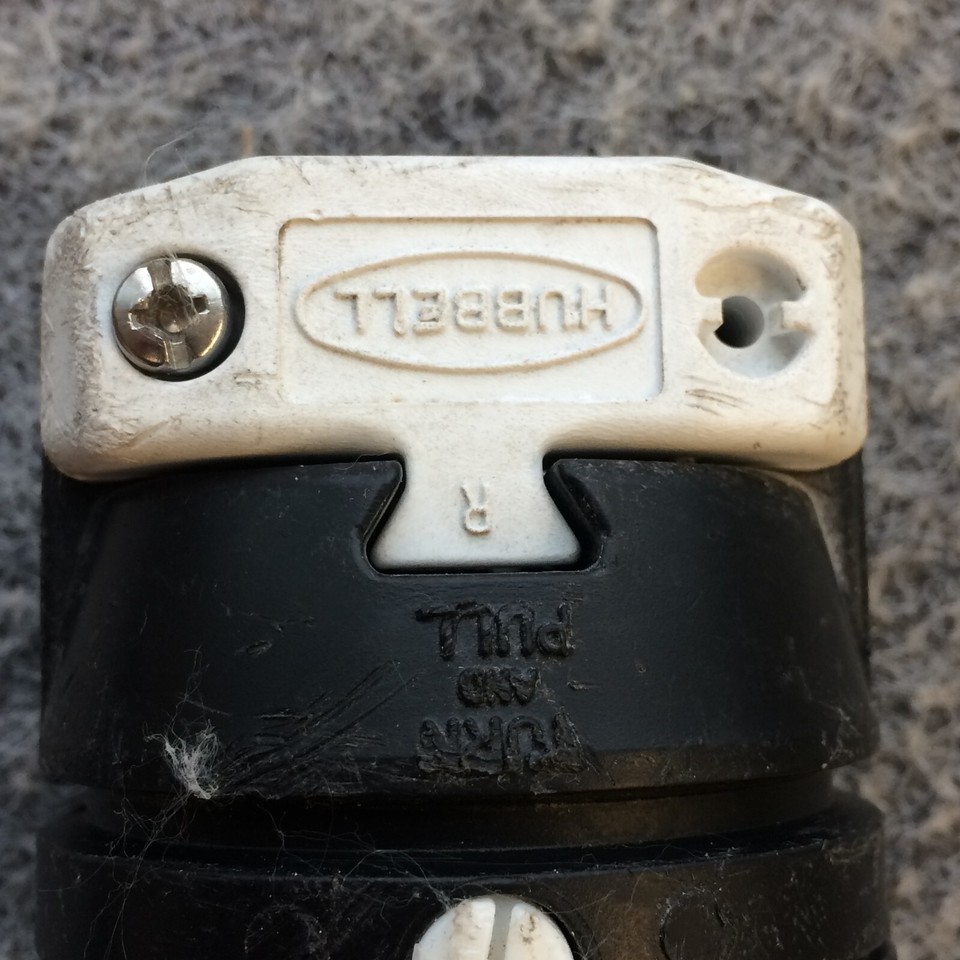 HUBBELL CS8365C Industrial Twist Lock Plug 50 Amp 3 Pole 4 Wire 250VAC ...