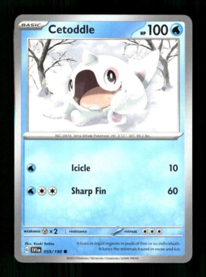Pokemon Scarlet & Violet Cetoddle 059/198 | eBay