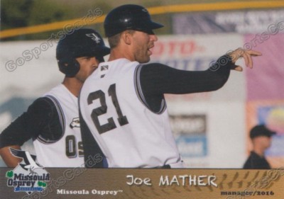 2016 Missoula Osprey Joe Mather MGR Arizona Diamondbacks | eBay