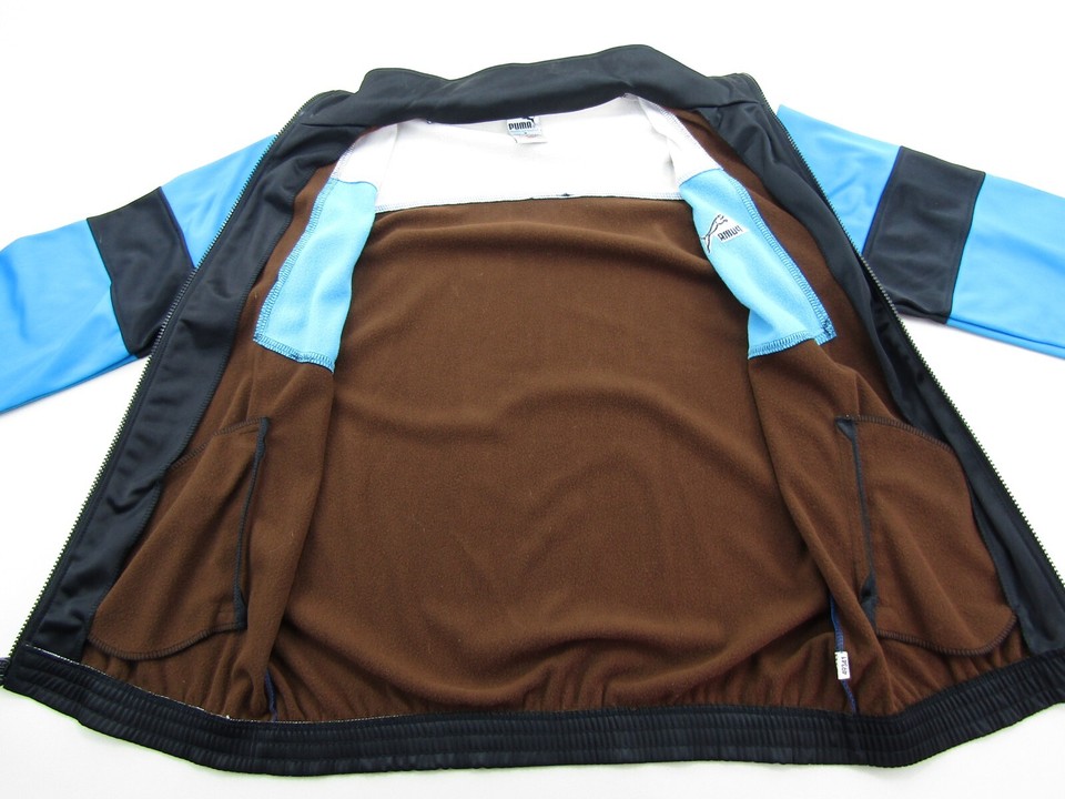 Puma Track Jacket Mens Small Athletic Outdoor Colorblock Full Zip ...