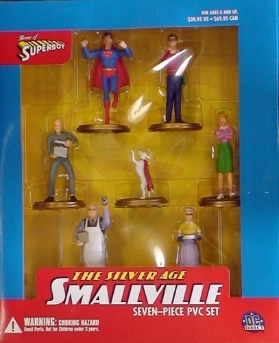 SILVER AGE SMALLVILLE ~ 7 Piece ~ FIGURE SET Superman DC Direct NIB | eBay