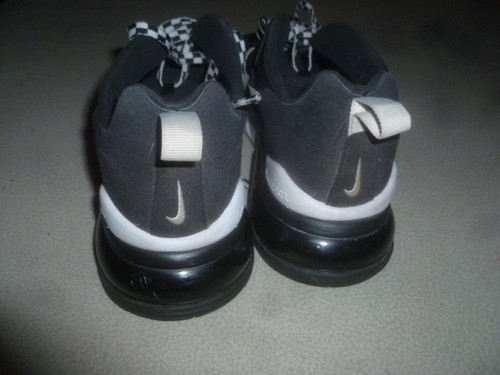 NIKE AIR MAX 270 REACT SHOES C13866-004 SIZE 9 BLACK WHITE RUNNING MENS ...