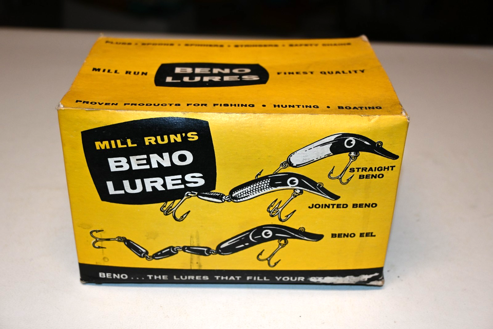 Dealer Box of 12 300B Asst. Straight Beno Lures Mill Run Prod ...