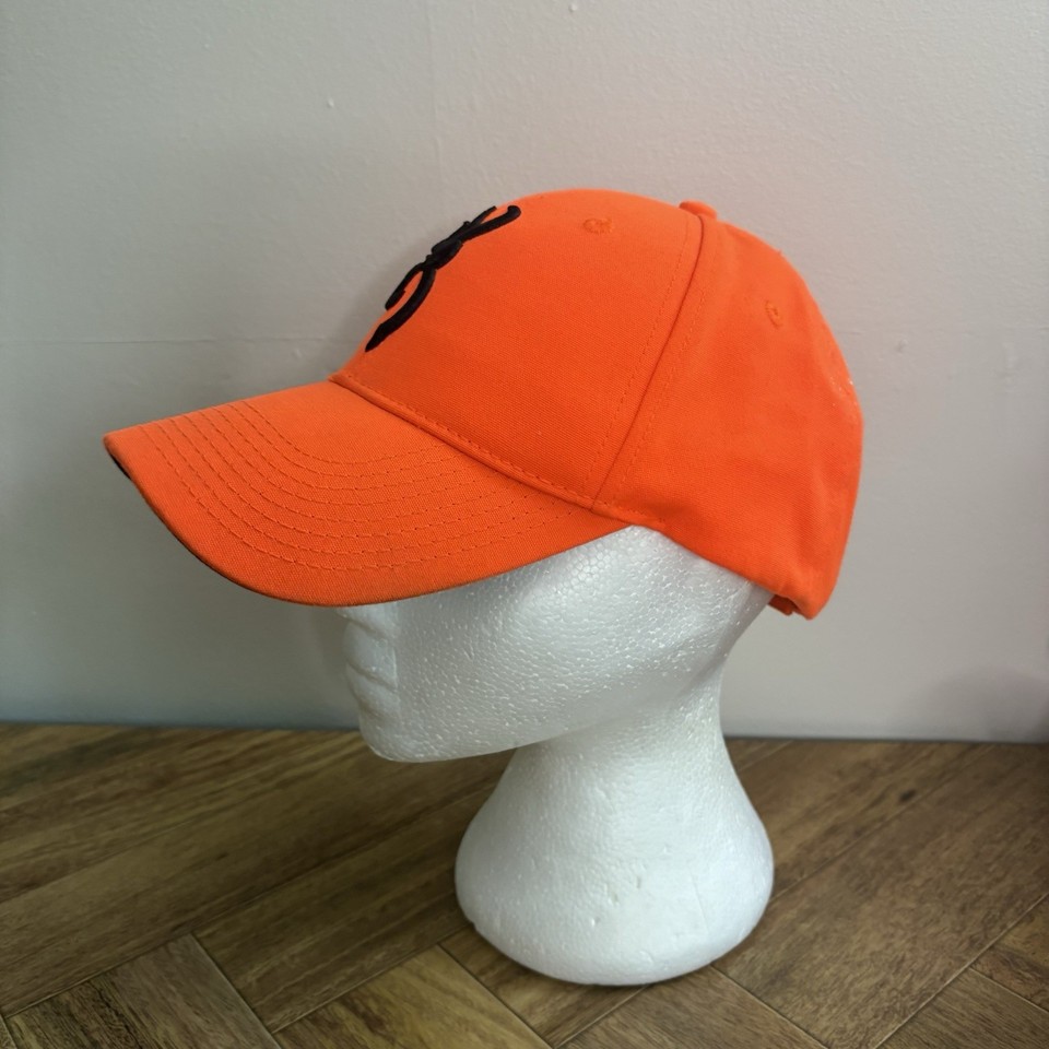 Browning Men’s Blaze Orange Baseball Hat Adjustable EUC Hunting Hat ...
