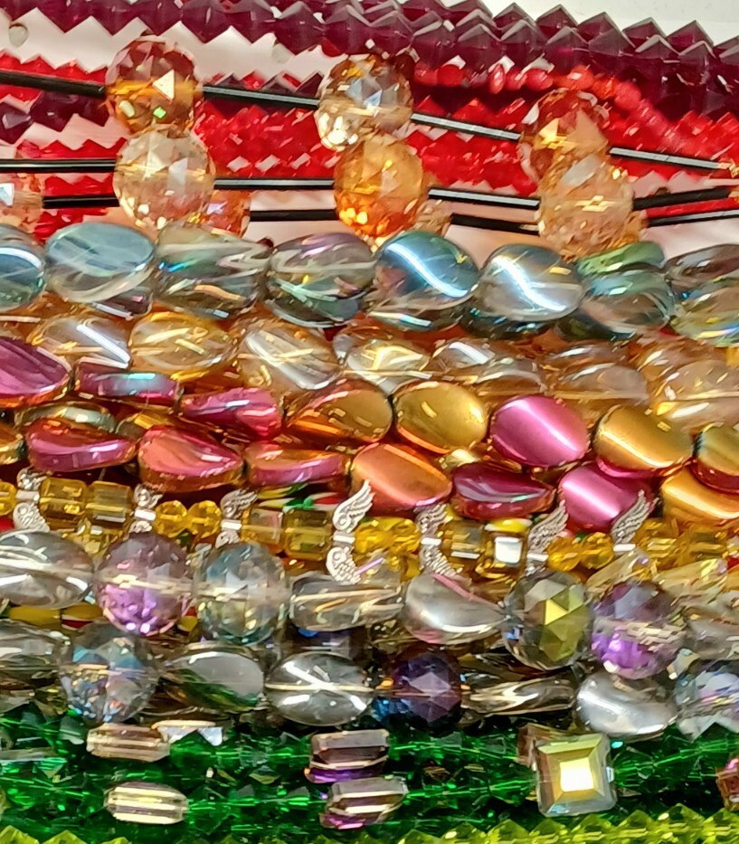 15x Glass bead strands beading lots jewelry making lot Crystal beads ...