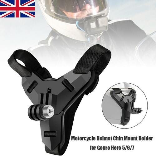 Motorcycle Helmet Chin Strap Mount for GoPro Hero 9 8 7 5 OSMO Action ...