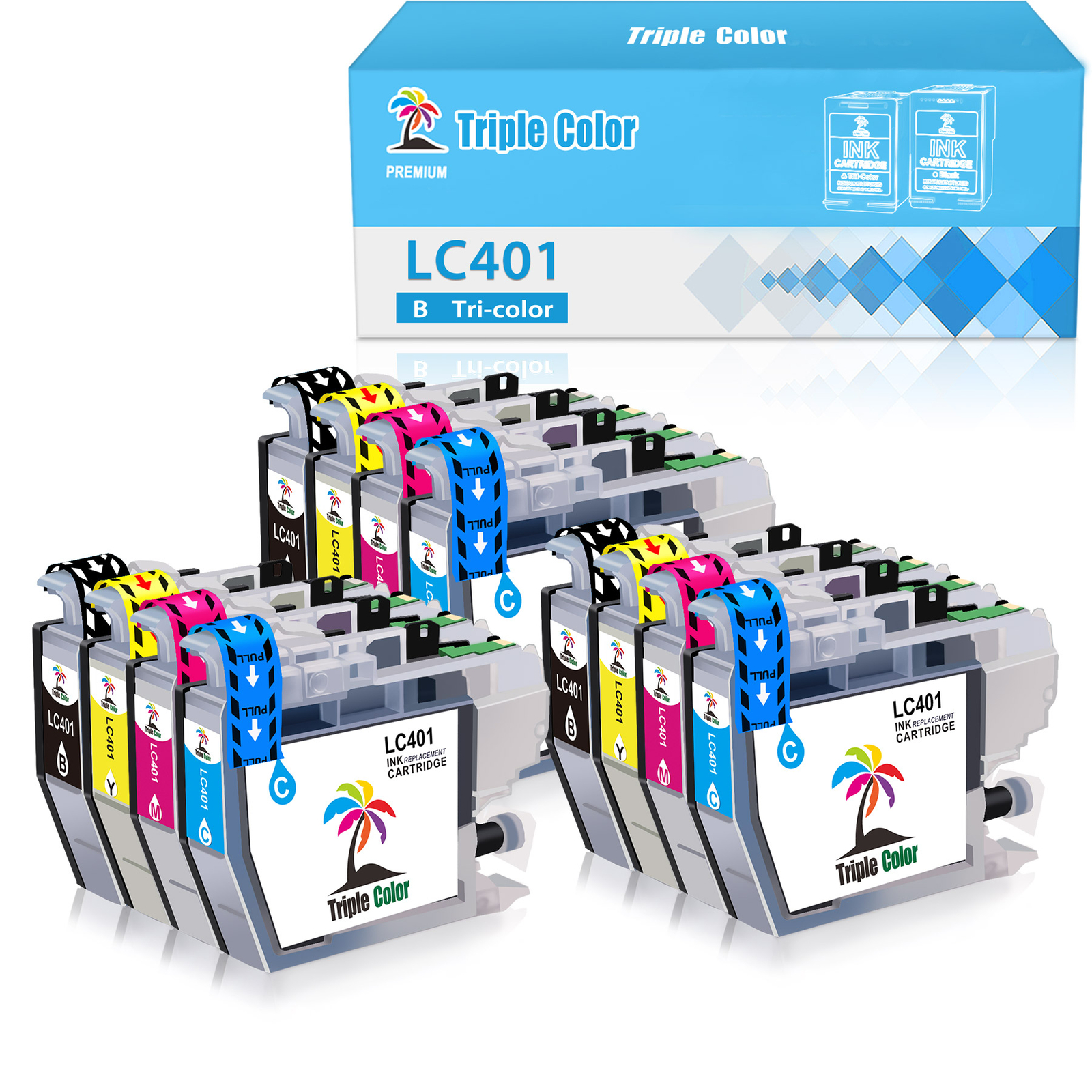 LC401 Ink replacement for Brother LC401 MFC-J1012DW MFC-J1170DW Printer ...