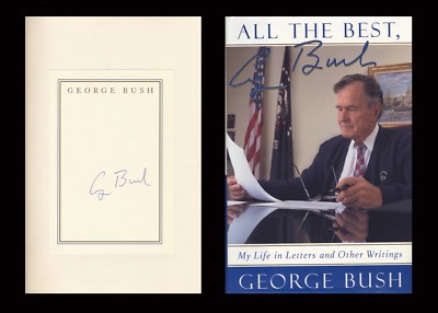 GEORGE H W BUSH Autographed Signed Book ALL THE BEST US President | eBay