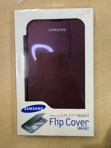 OEM Samsung Flip Cover Case w/ NFC for Galaxy Note 2 in Burgundy - Note2 | eBay