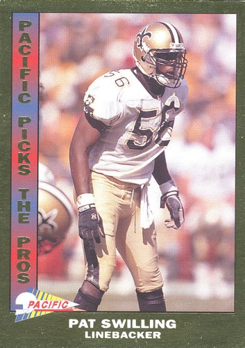 PICKS-the-PROS GOLD Pat Swilling INSERT SAINTS Georgia Tech GT YELLOW ...