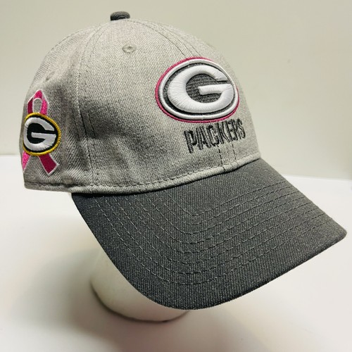 GB Packers New Era Hat Breast Cancer Awareness Pink Ribbon NFL Strap ...