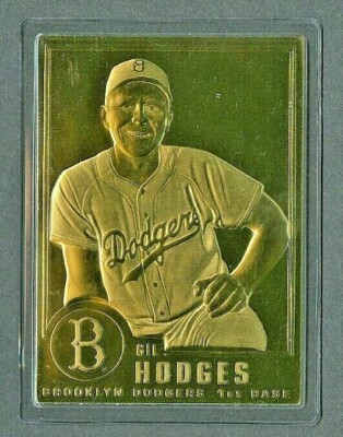 Gil Hodges 1996 Danbury Mint Sealed 22 kt Gold Card #38 | eBay