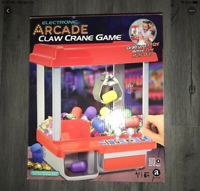 Electronic Arcade Claw Crane Game 10 Plastic Capsules & 6 Tokens | eBay