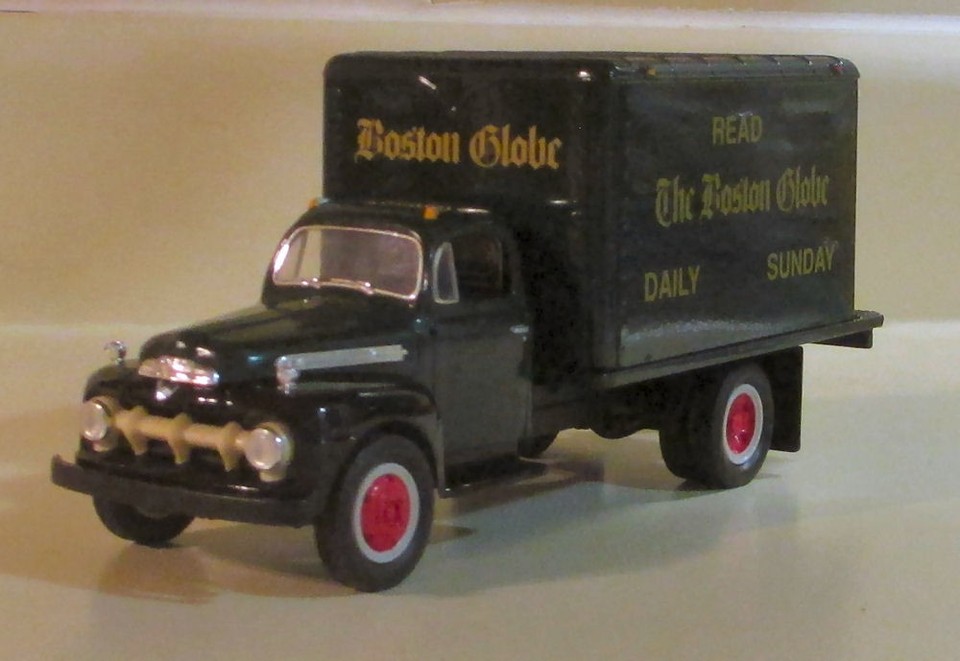 First Gear 1/34 Boston Globe Delivery Truck/Coin Bank Ford F-6 #29-1064 ...