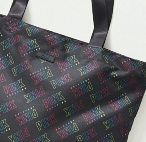 Victorias Secret Rainbow PINK Tote Bag Overnight Carry Weekender New | eBay
