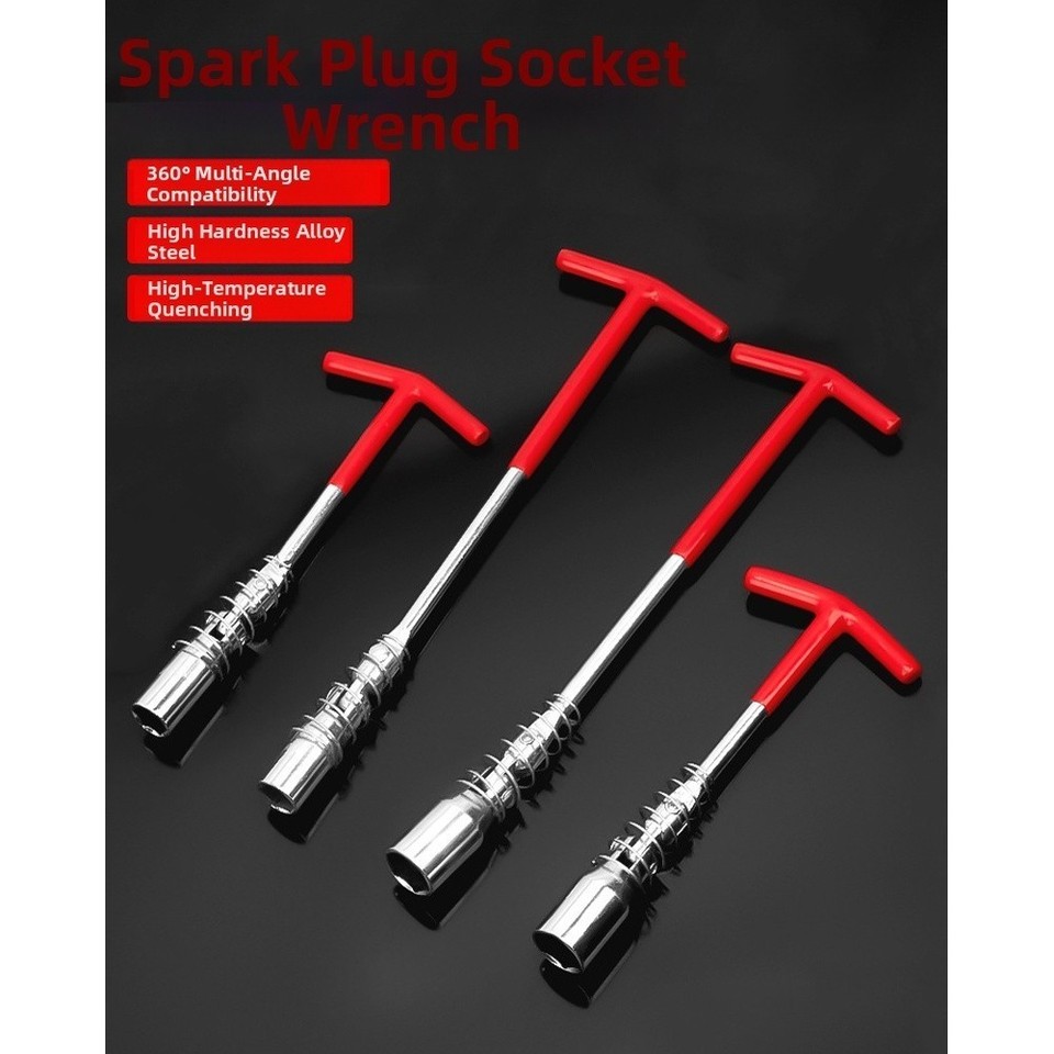 Engine Repair T Shaped Socket Multi-angle Joint 360° Rotation 45# Steel ...