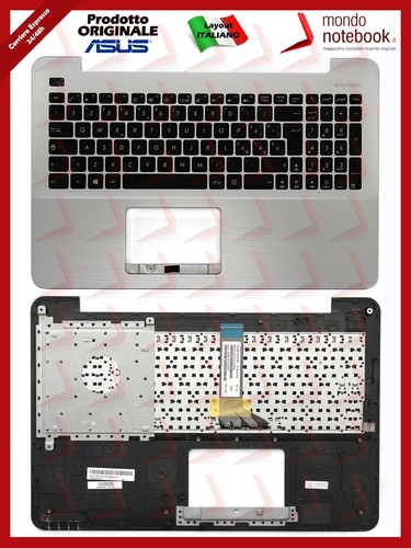 Italian Keyboard With Top Case ASUS F555LA F555LAB F555LB F555LD F555LF ...