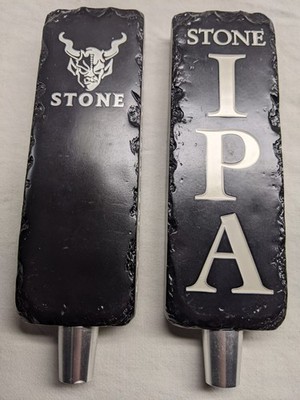 2 Black slab Stone Brewing tap handles IPA beer San Diego, CA | eBay