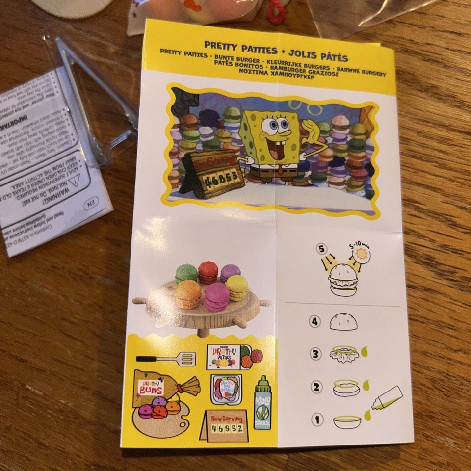 NEW!!! Miniverse SpongeBob Squarepants Pretty Patties Set | eBay