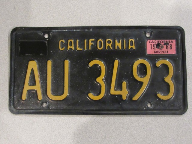 1963-1970 YOM California Trailer License Plate DMV Clear Confirmed CA ...