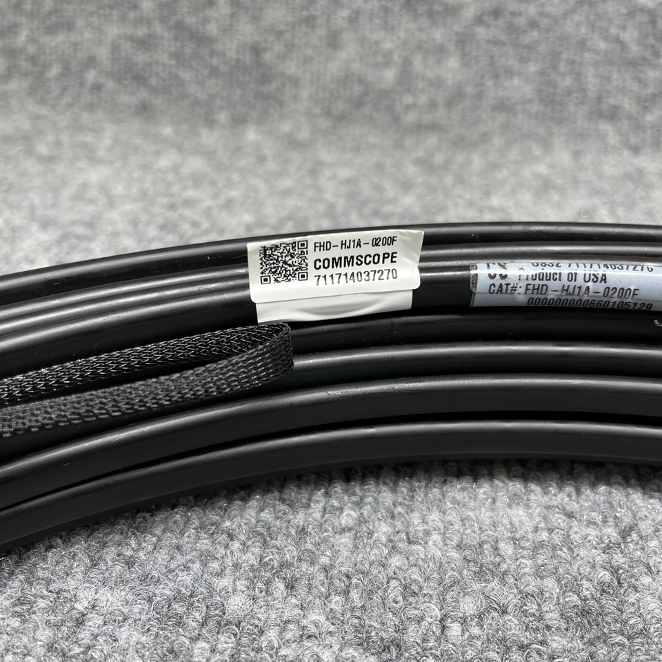 200ft CommScope FHD-HJ1A-0200F Fiber Drop Cable Assembly Dielectric ...