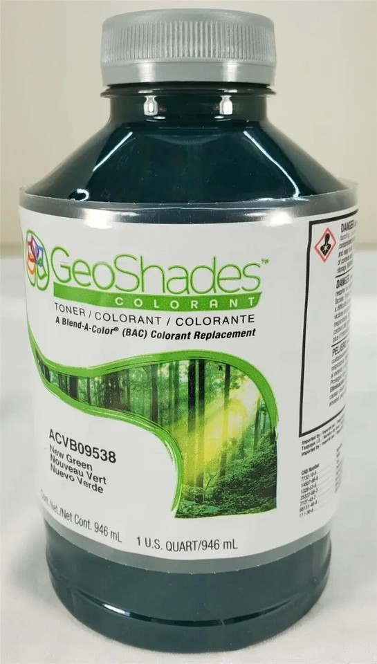 GeoShades BAC Paint Colorant New Yellow 8 - 1 Quart Bottles Separate ...