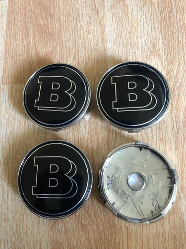 4x Bentley Brabus Car Wheel Centre Cap Hub Center Caps 60mm 6.0cm Black ...