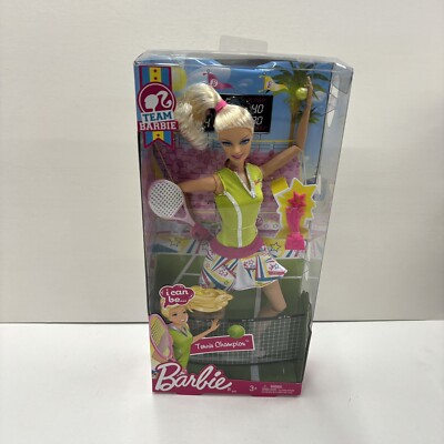 Barbie 2011 I Can Be... A Tennis Champion Team Racket Green Ball ...