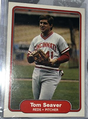 Tom Seaver 1982 Fleer Baseball Cincinnati Reds #82 NICE VINTAGE! | eBay