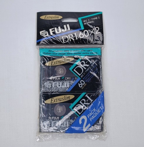 FUJI Normal Bias DR-I 60 Audio Cassette 2-Pack Extraslim Case New ...