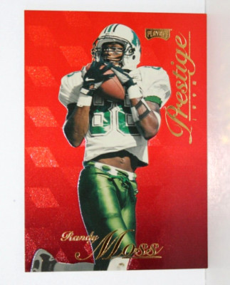 1998 Playoff Prestige Randy Moss RED RC Card #173 Marshall | eBay