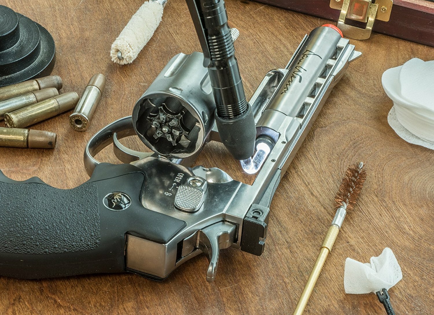 Compact Fiber Optic Bore Light Flashlight Gun Pistol Rifle Barrel ...