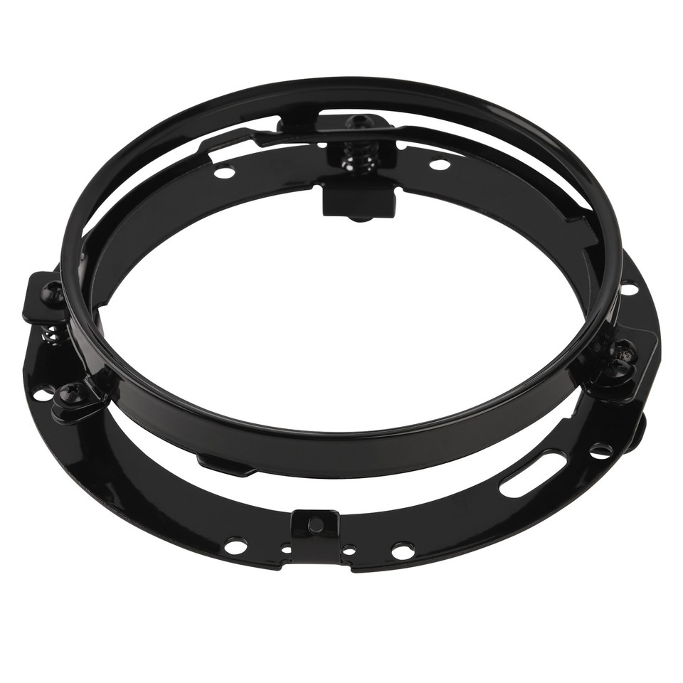 7inch LH & RH Black Headlight Bulb Brackets Buckets For Jeep Wrangler ...