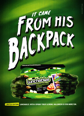LUNCHABLES MAGAZINE promo ad #34 ORIGINAL PAGE 2014 | eBay