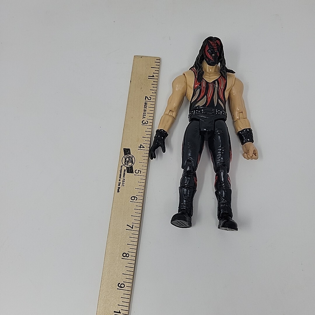 WWE WWF 2001 Kane Jakks Pacific R3 RAW Flame Suit figure Titan Tron ...