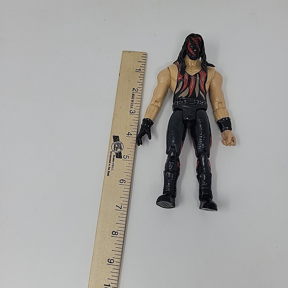 WWE WWF 2001 Kane Jakks Pacific R3 RAW Flame Suit figure Titan Tron ...
