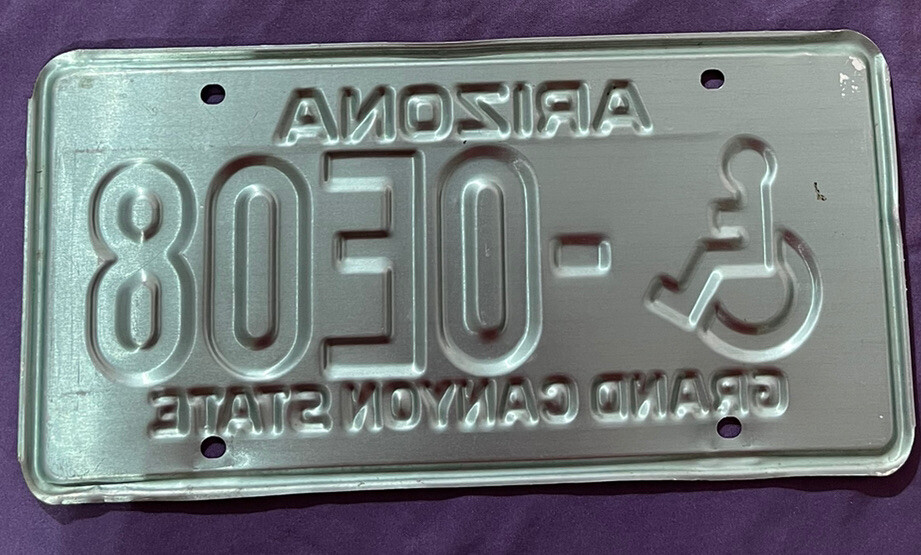 1990’s Arizona Disability License Plate | eBay