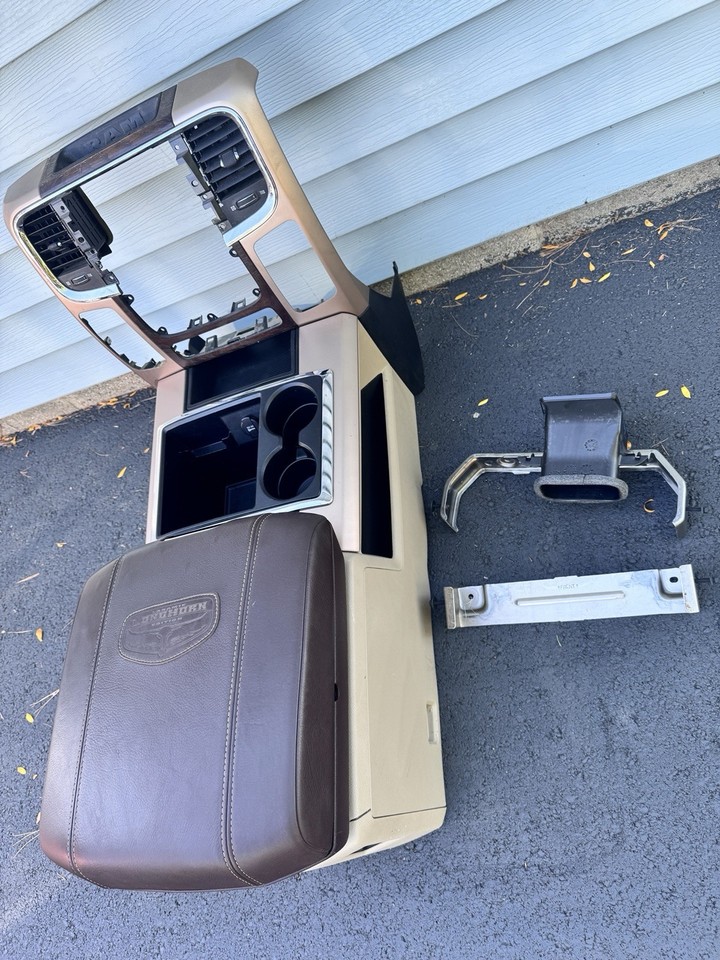 13-18 RAM 1500-3500 LONGHORN FLOOR CENTER CONSOLE TAN COMPLETE SWAP | eBay