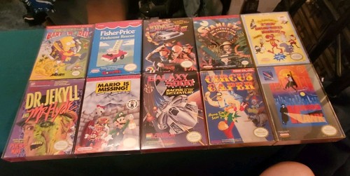 10 NES Games Lot Nintendo Entertainment System CIB Game Box Manual nes ...