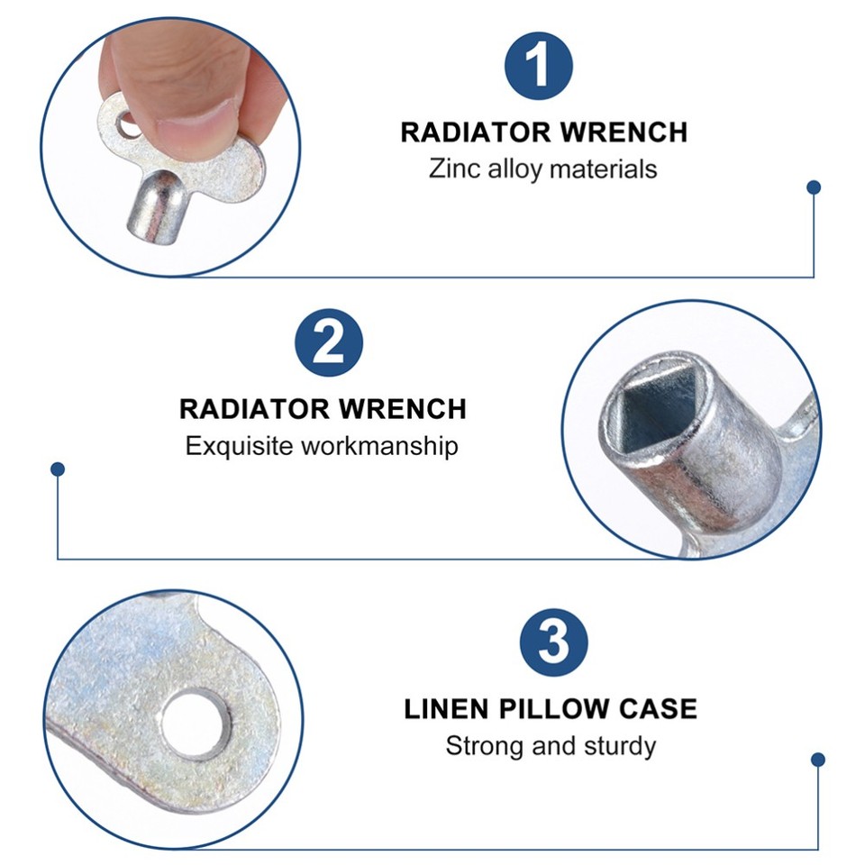 10 Pcs Exhaust Valve Key Adiator Bleeding Air Radiators Keys Universal ...