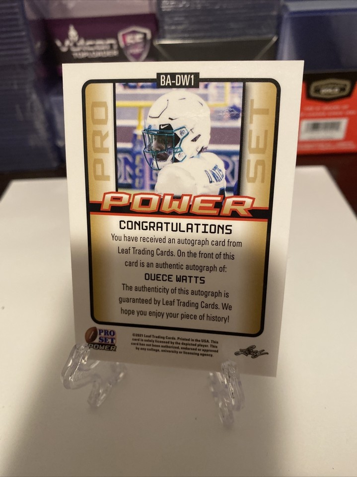 2021 Leaf Pro Set Power Deuce Watts RC Rookie Auto PACKERS | eBay